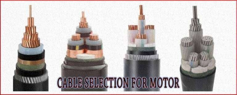 Cable Selection For Motor: Important Formulas & Tables : Electrical ...