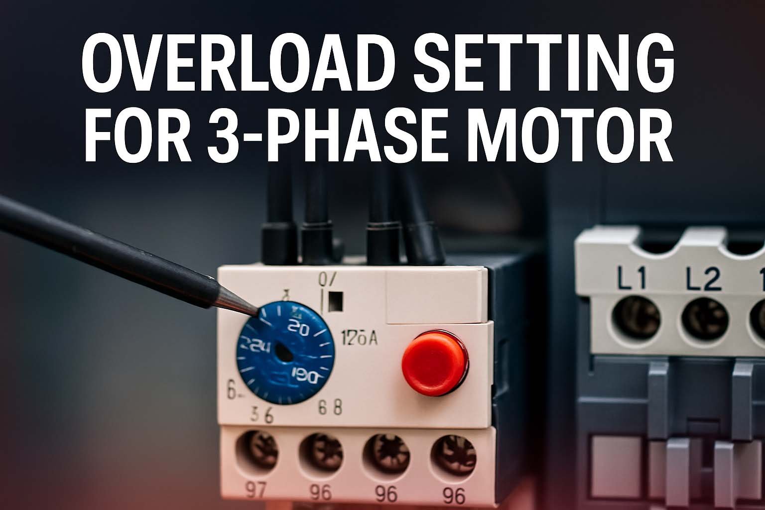 Overload Setting For 3-Phase Motor : Electrical Engineering Hub