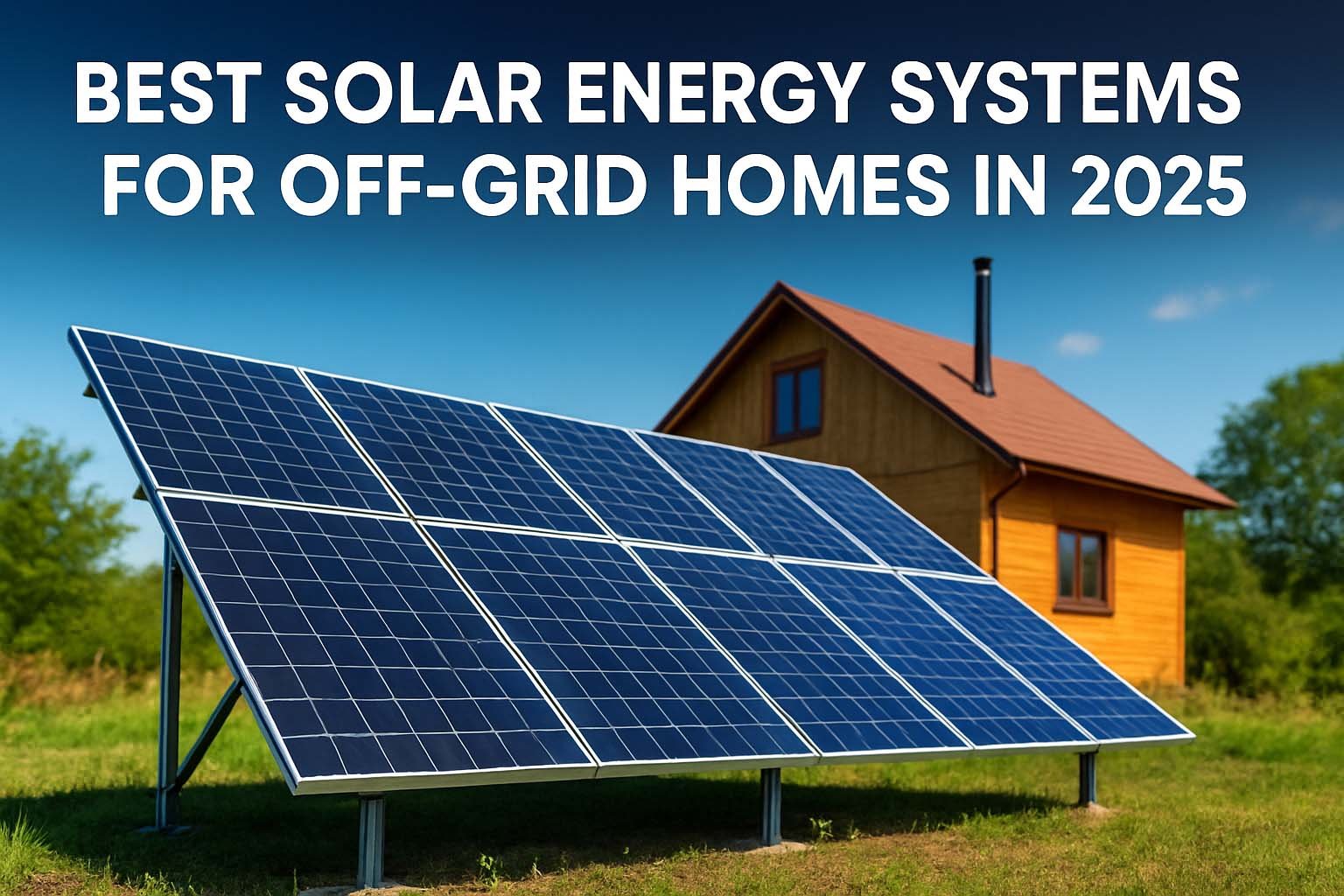 Best Solar Energy Systems For Off-Grid Homes In 2025 : Electrical ...