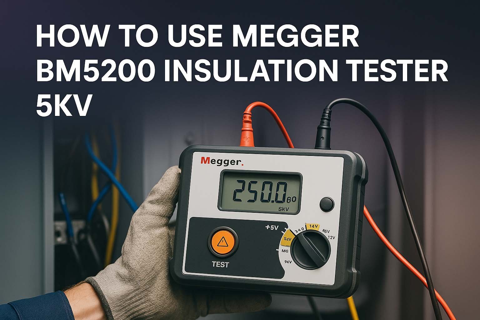How To Use Megger BM5200 Insulation Tester 5kV : Electrical Engineering Hub