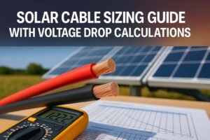 Solar Cable Sizing Guide With Voltage Drop Calculations : Electrical ...