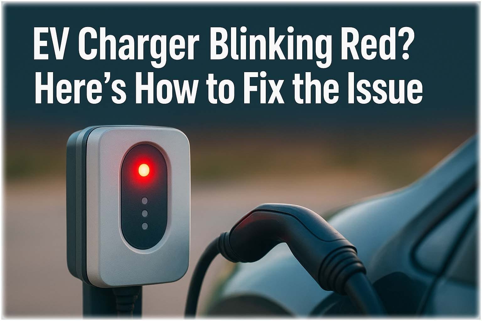 EV Charger Blinking Red? Here's How To Fix The Issue: Step By Step ...
