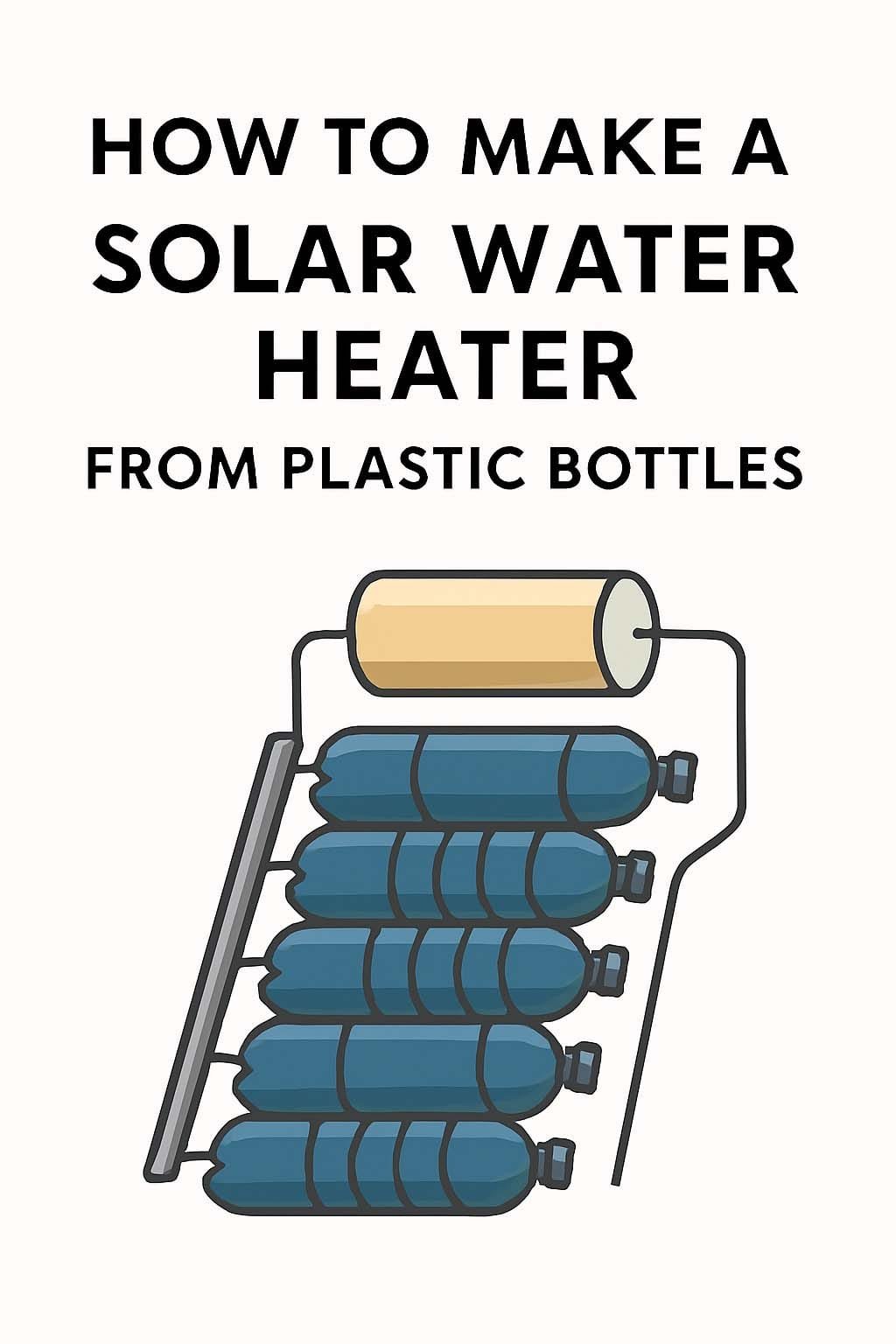 How To Make A Solar Water Heater From Plastic Bottles: Step By Step ...