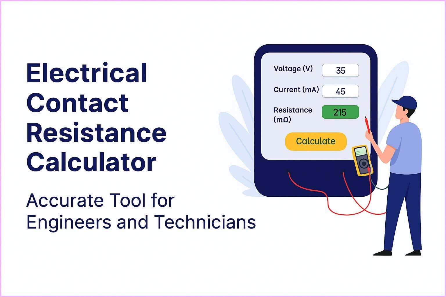 Electrical Contact Resistance Calculator – Accurate Tool For Engineers ...