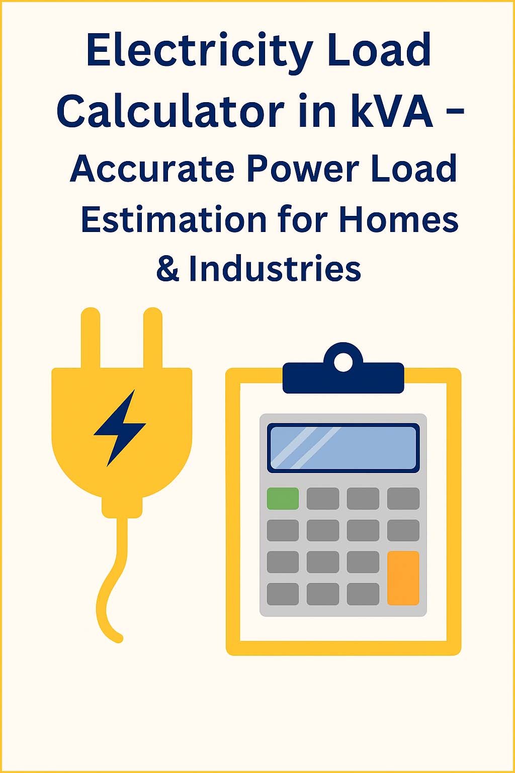 Electricity Load Calculator In KVA – Accurate Power Load Estimation For Homes & Industries ...