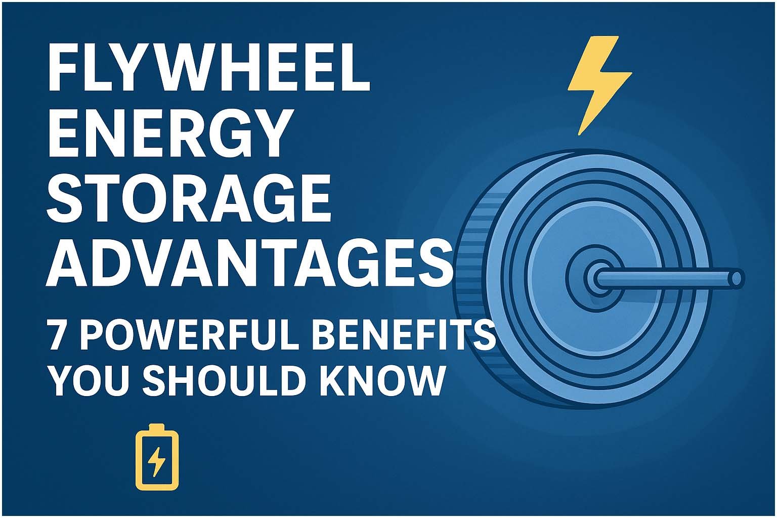Flywheel Energy Storage Advantages: 7 Powerful Benefits You Should Know ...
