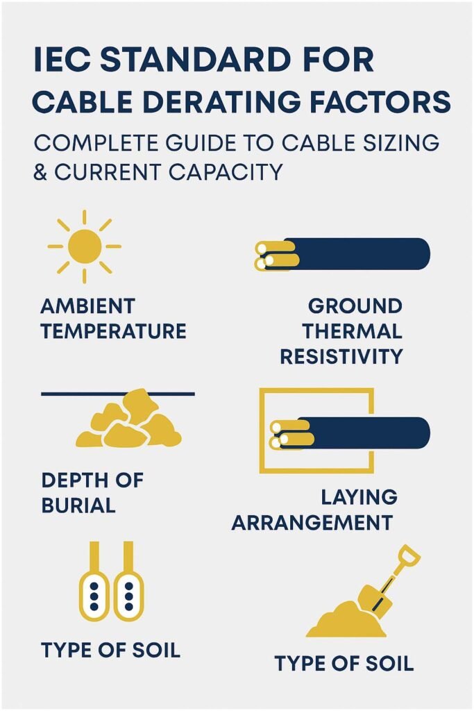 IEC Standard For Cable Derating Factors – Complete Guide To Cable Sizing & Current Capacity ...