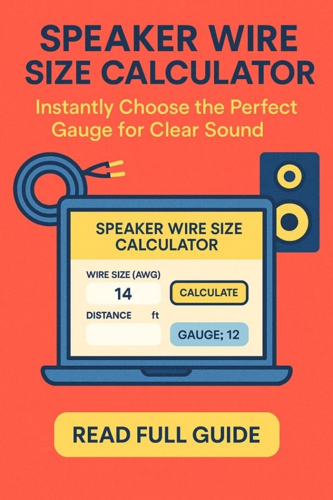 Speaker Wire Size Calculator – Instantly Choose The Perfect Gauge For ...