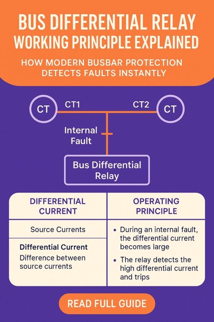 Bus Differential Relay Working Principle Explained – How Modern Busbar ...