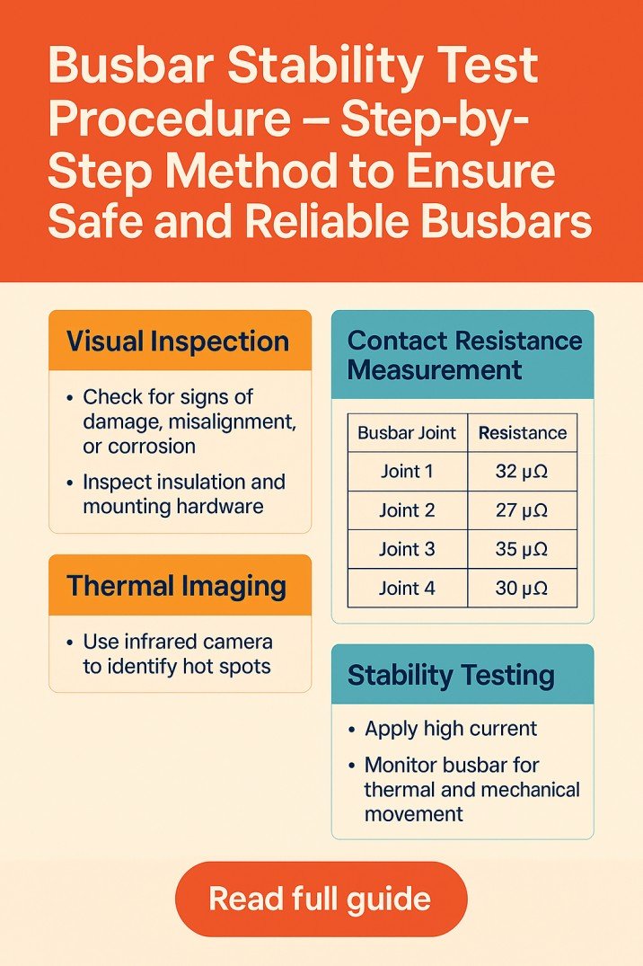 Busbar Stability Test Procedure – Step-by-Step Method To Ensure Safe ...