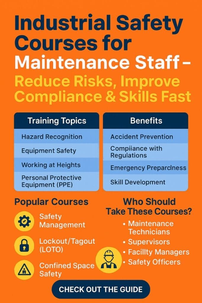 Industrial Safety Courses For Maintenance Staff – Reduce Risks, Improve ...