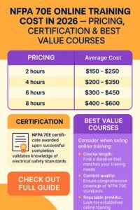 NFPA 70E Online Training Cost In 2026 – Pricing, Certification & Best ...
