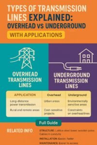 Types Of Transmission Lines Explained: Overhead Vs Underground With ...