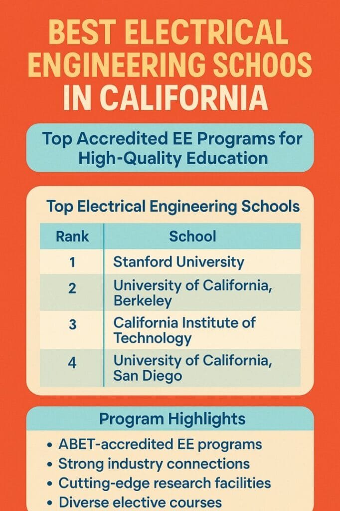 Best Electrical Engineering Schools In California – Top Accredited EE ...