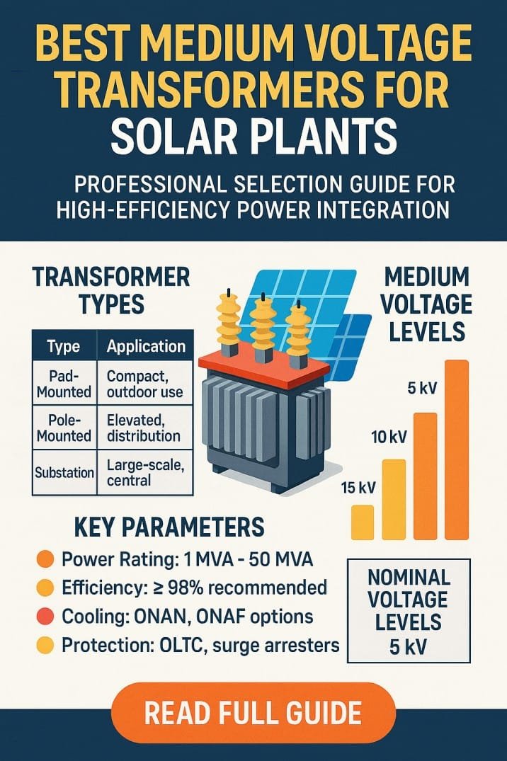 Best Medium Voltage Transformers For Solar Plants — Professional ...