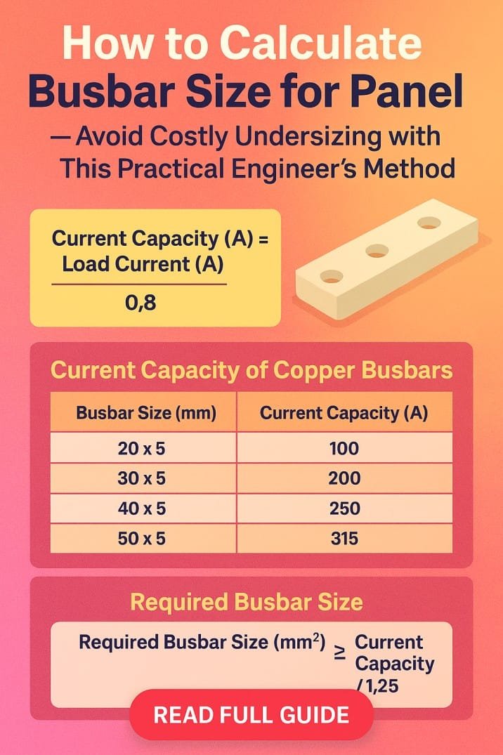 How To Calculate Busbar Size For Panel: Avoid Costly Undersizing With ...