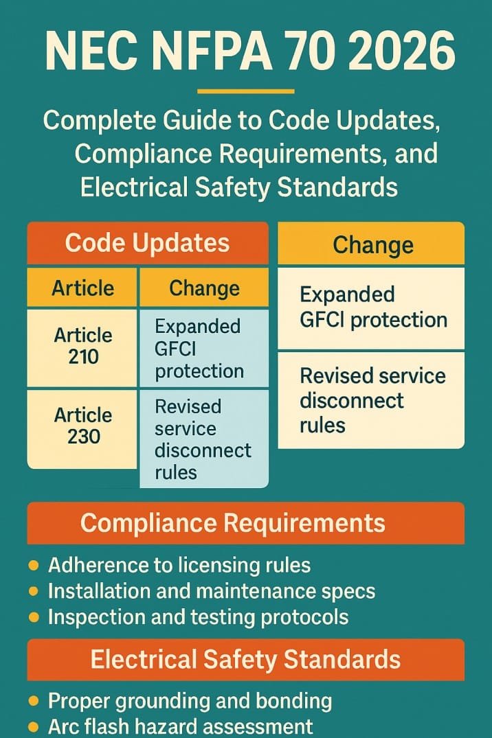 NEC NFPA 70 2026 — Complete Guide To Code Updates, Compliance ...
