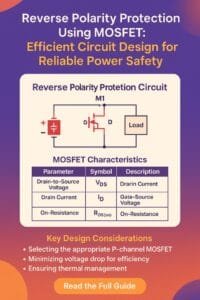 Reverse Polarity Protection Using MOSFET: Efficient Circuit Design For ...