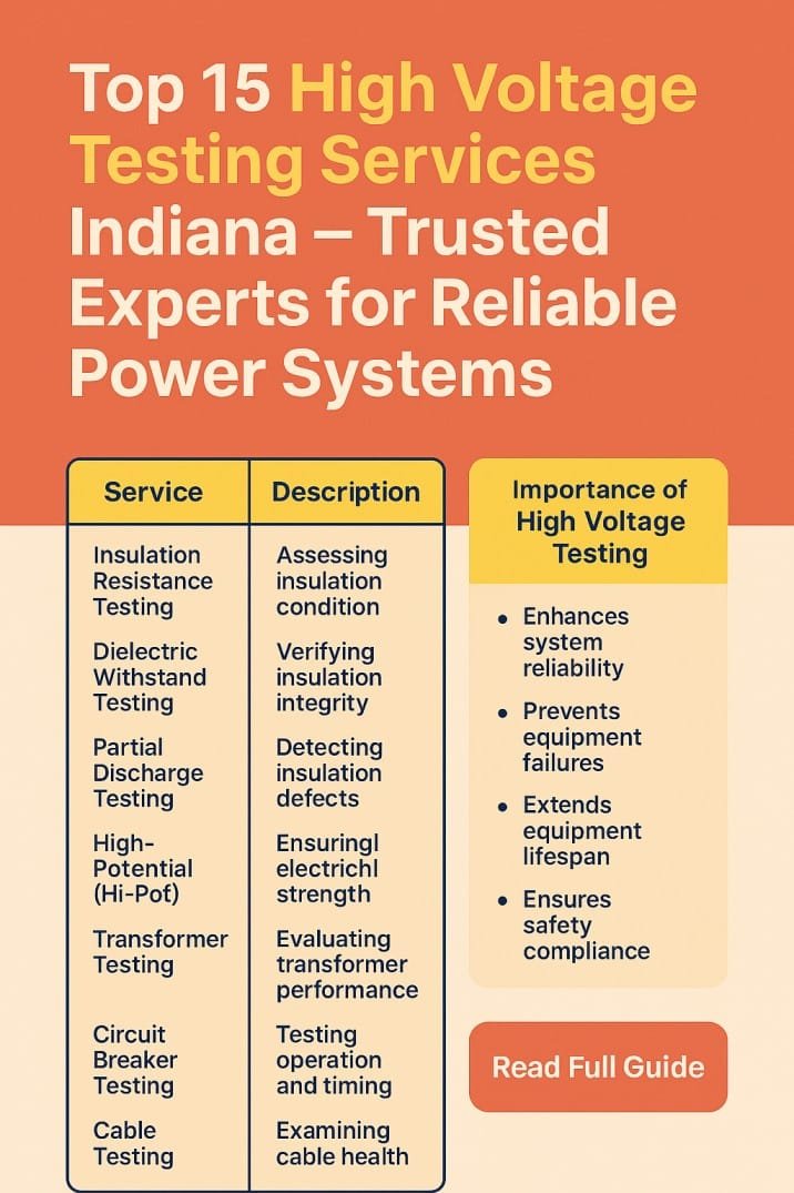 Top 15 High Voltage Testing Services Indiana – Trusted Experts For ...