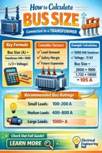 How To Calculate Bus Size Connected To A Transformer : Electrical ...